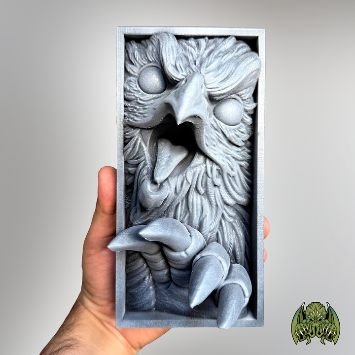 3D Printable Owl Beast Monster Booknook [FDM/Resin BOOK NOOK] by Miniatures of Madness